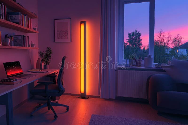 Modern and Comfortable Home Office with Sleek and Minimalist Aesthetic ...