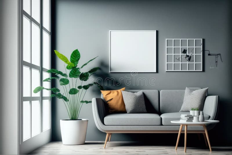 Modern Comfortable Living Room Interior Design Living Space Stock ...