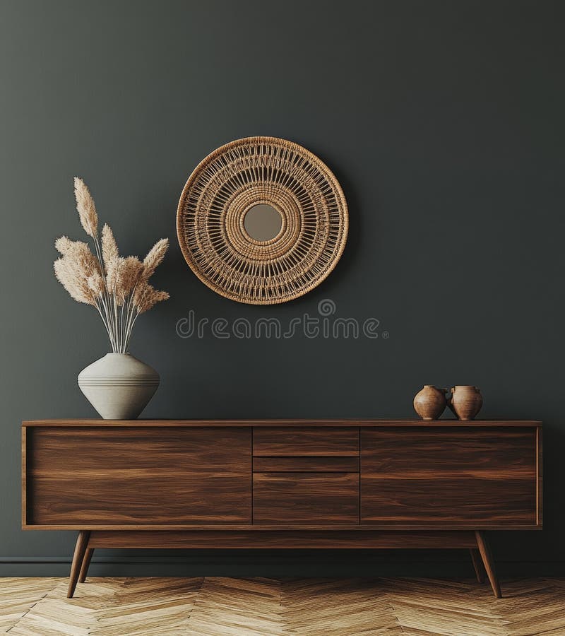 A Modern, Comfortable Living Room Mock-up Featuring an Interior and a ...