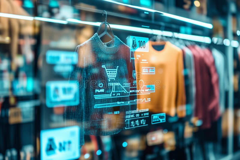 Modern Commerce Interface Zoomed in Selection Stock Illustration ...