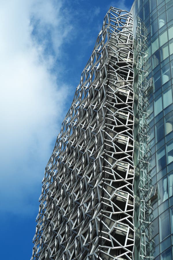 Steel Supports of Commercial Architecture Stock Image - Image of ...