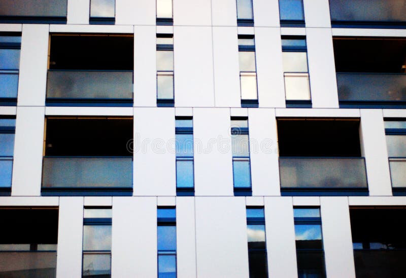 Modern Commercial Block stock photo. Image of square - 49220178