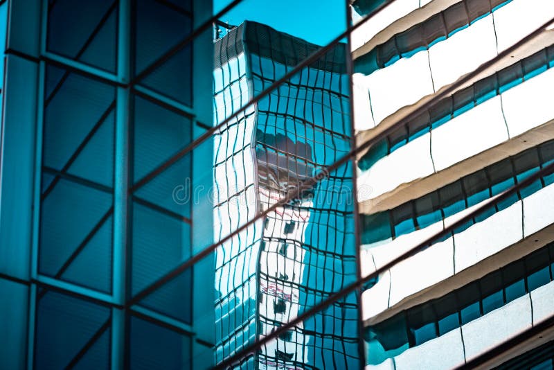 Modern Commercial Building Close Up View Stock Image - Image of closeup ...