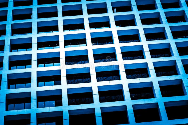 Modern Commercial Building Close Up View Stock Image - Image of angle ...