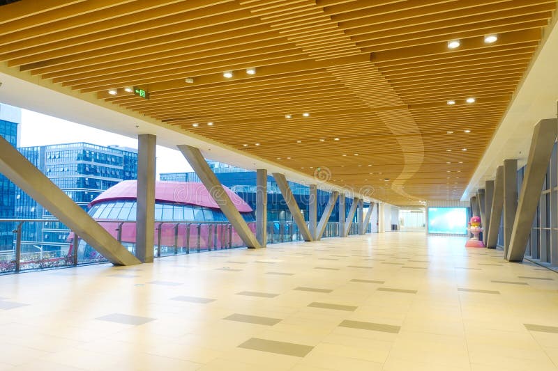 Modern Commercial Building Construction Empty Space Stock Photo - Image ...