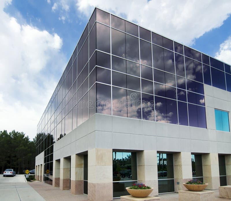 Modern Commercial Building Facility Stock Image - Image of enterprise ...