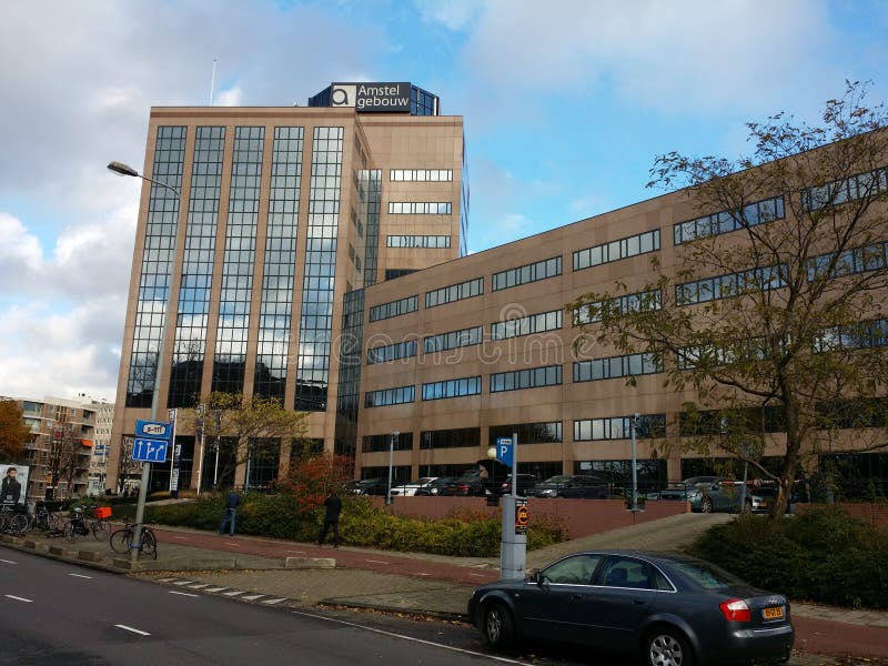 Modern commercial building editorial stock photo. Image of holland ...