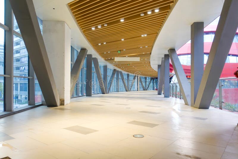 Modern Commercial Building Lobby Stock Photo - Image of chair, building ...