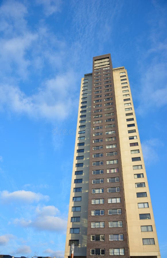 Modern Commercial Building, with Many Stories Stock Photo - Image of ...