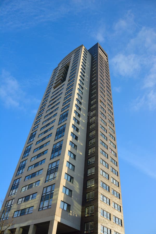 Modern Commercial Building, with Many Stories Stock Photo - Image of ...