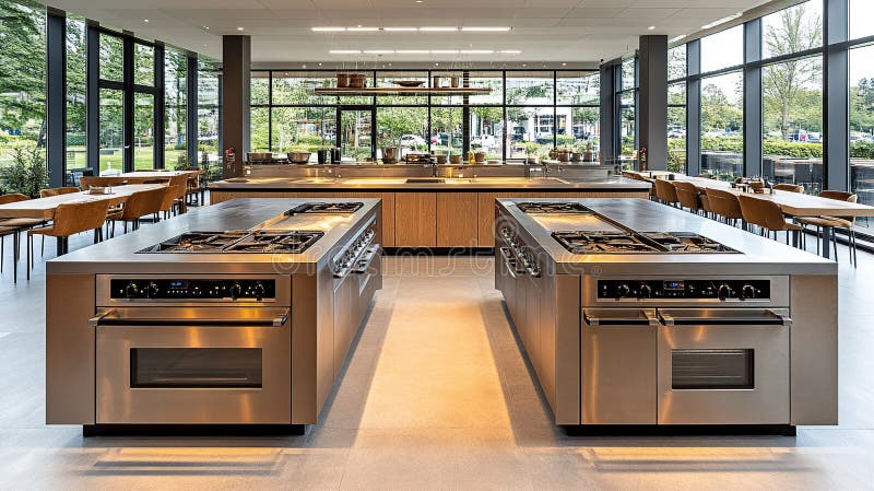 Modern Commercial Kitchen, Cooking Classes, Light-filled Space, Outdoor ...