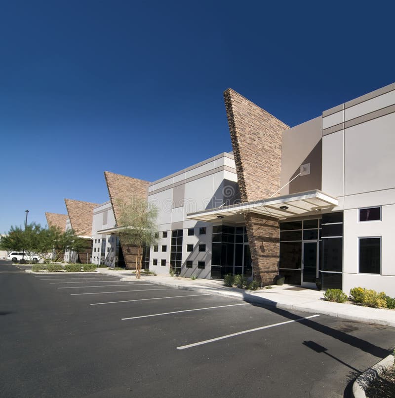 Modern Commercial Retail Outlet Facility Stock Image - Image of ...