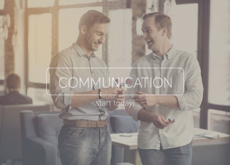 Modern Communication Concept Stock Image - Image of friendship, office ...