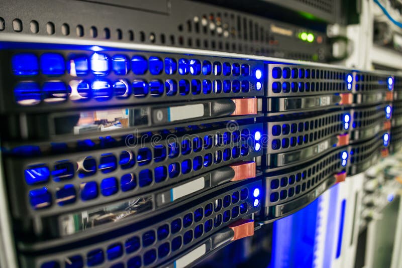 Modern Communication Equipment is in the Server Room. Access Server is ...