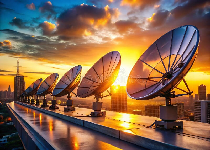 Modern Communication Infrastructure a Detailed View of Rooftop ...
