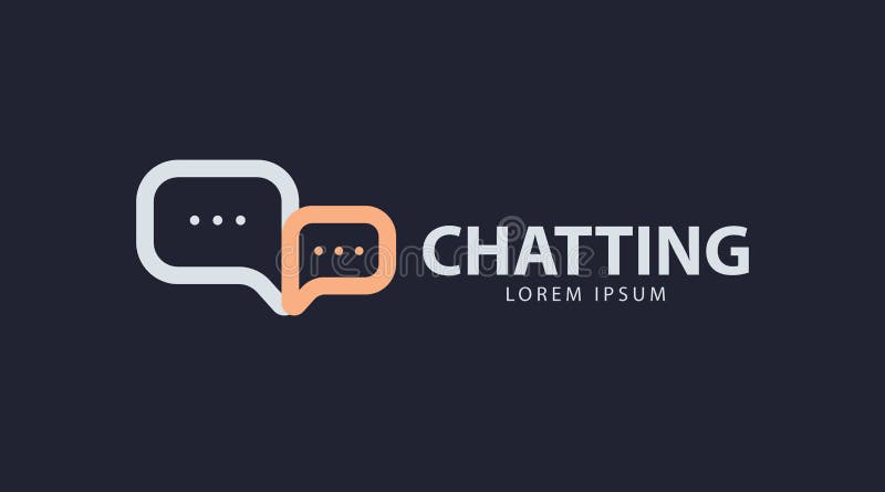 Modern Communication Logo Vector. Chatting Logo Template Vector Stock ...