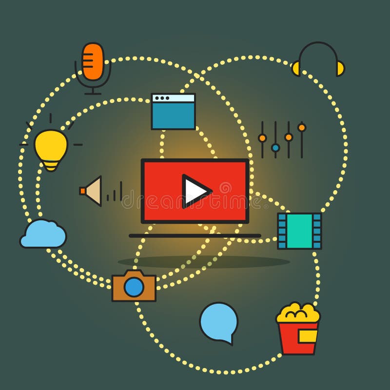 Modern Web Communication Concept Stock Vector - Illustration of network ...