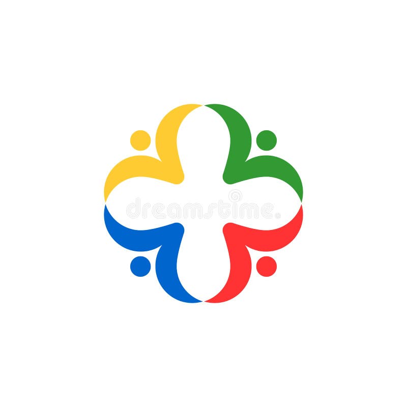 Modern Community Logo Desain Stock Vector - Illustration of group ...