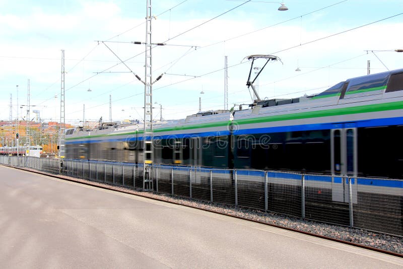 Modern Commuter Train Stairs and Seats Stock Image - Image of double ...