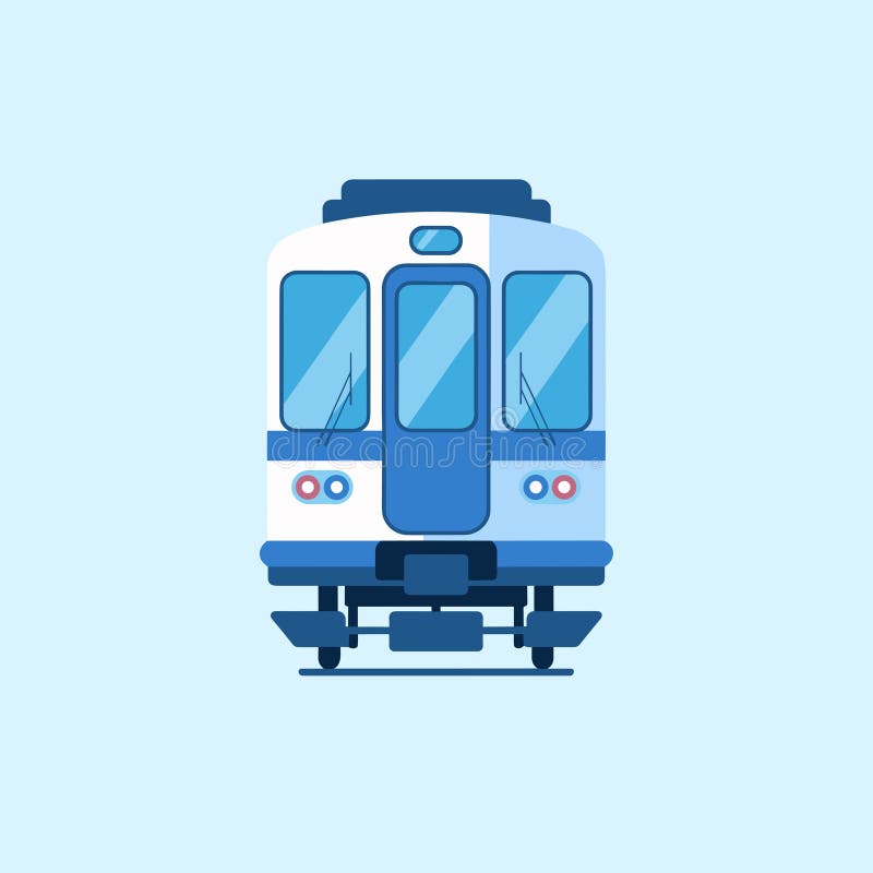 Modern Commuter Train for Fast Urban Transit Stock Illustration ...