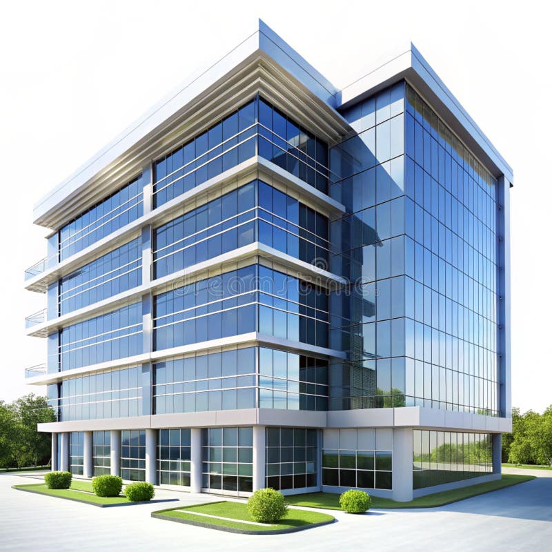 Modern company building stock illustration. Illustration of commercial ...