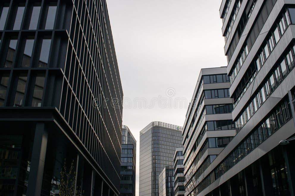Modern Composition with Glass Building, Vienna, Austria Editorial Stock ...