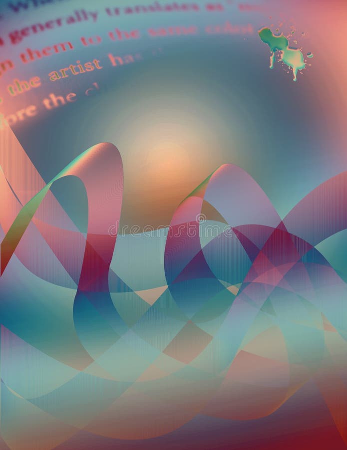 Modern Composition with Text Stock Illustration - Illustration of ...