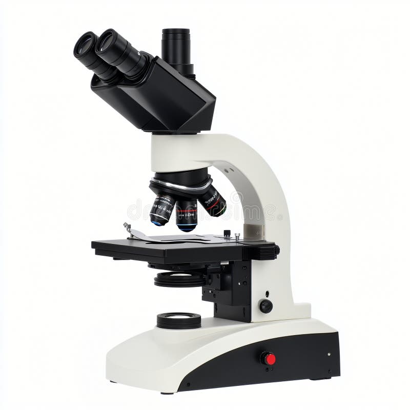 Compound microscope stock illustration. Illustration of model - 178641637