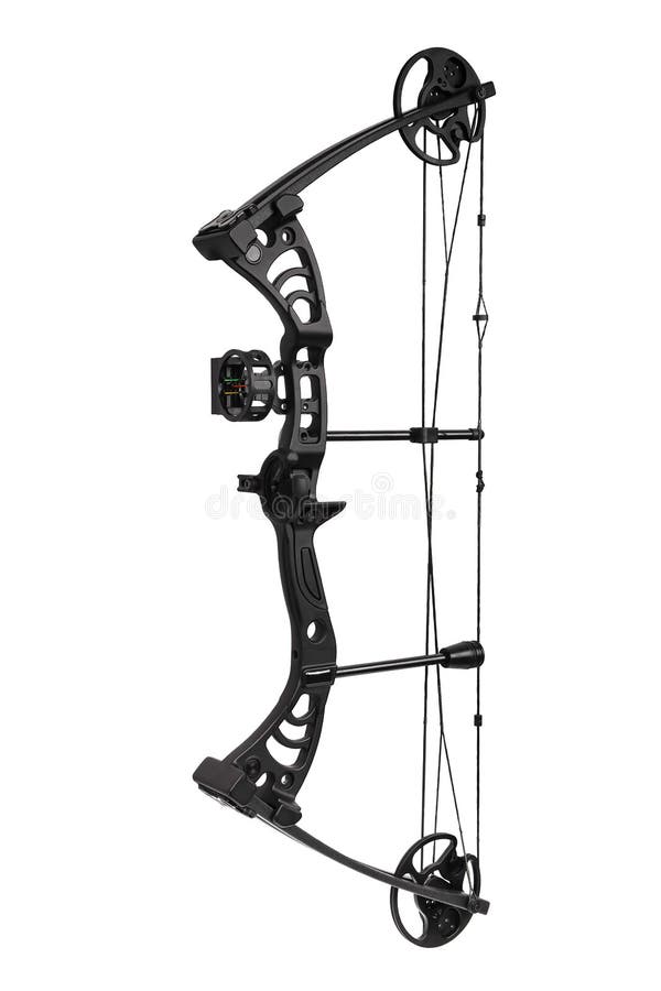 Modern, Compound Hunting Bow and Arrows Isolated on White Stock Photo ...