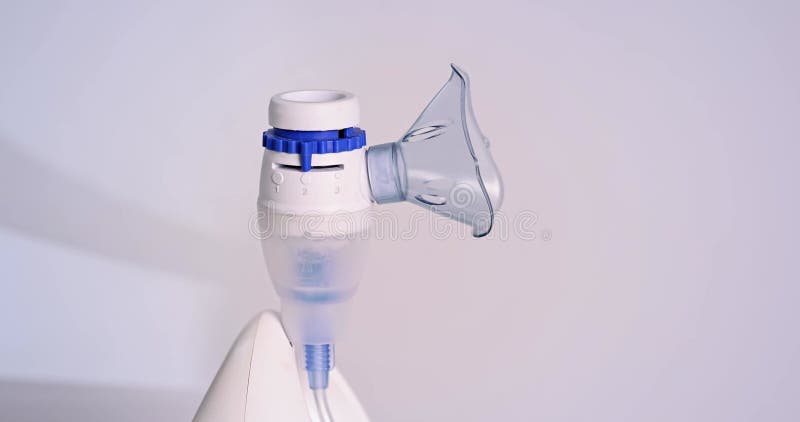 Modern Compressor Nebulizer with Face Mask. Stock Footage - Video of ...