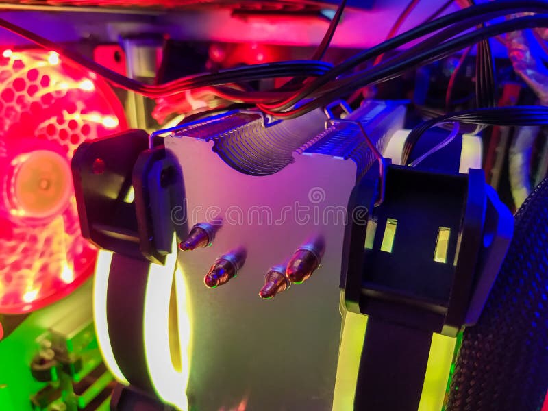 Modern Computer Air Cooling with Multi-colored Led Backlight-fans ...