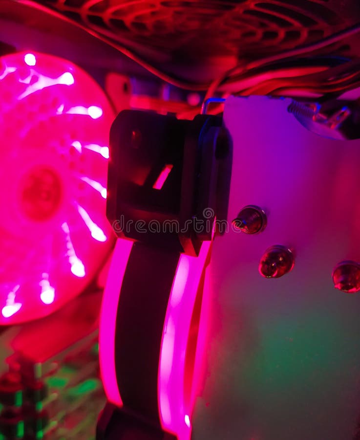 Modern Computer Air Cooling with Multi-colored Led Backlight-fans ...