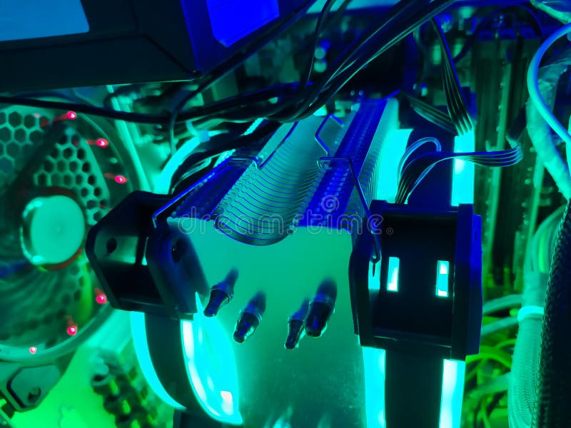 Modern Computer Air Cooling with Multi-colored Led Backlight-fans ...