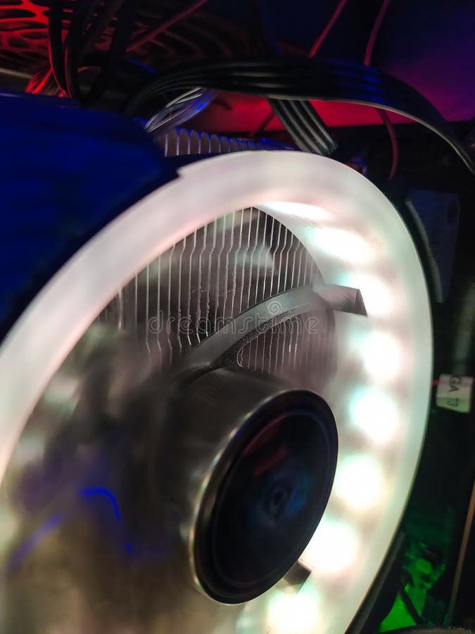 Modern Computer Air Cooling with Multi-colored Led Backlight-fans ...