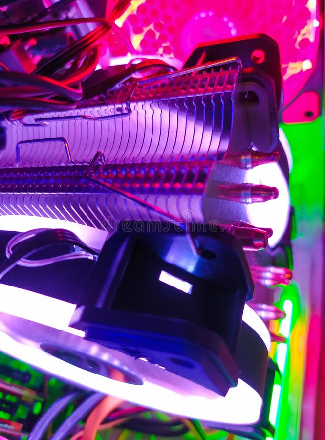 Modern Computer Air Cooling with Multi-colored Led Backlight-fans ...