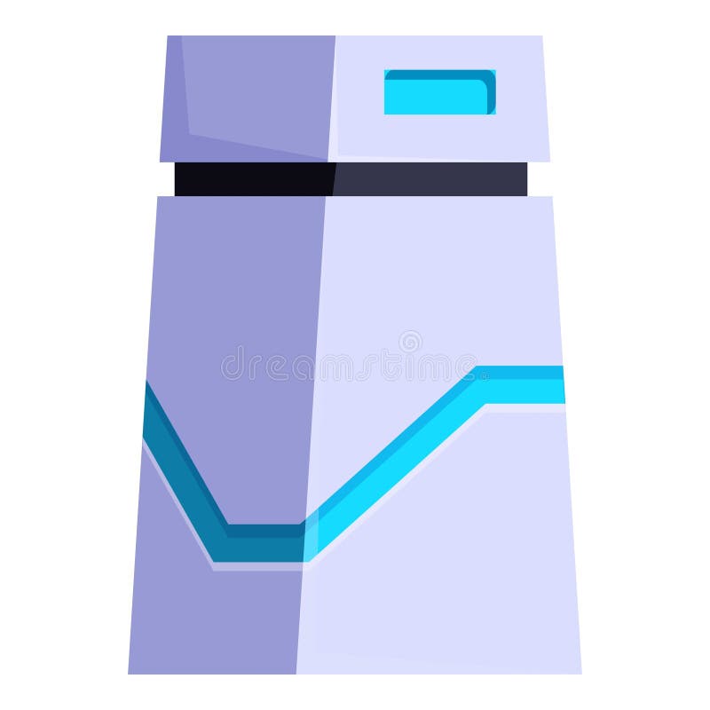 Modern Computer Case with Blue Lights Gaming Pc Tower Stock Vector ...