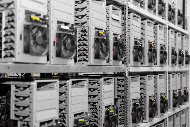 Modern Computer Cases in a Data Center Stock Image - Image of theft ...