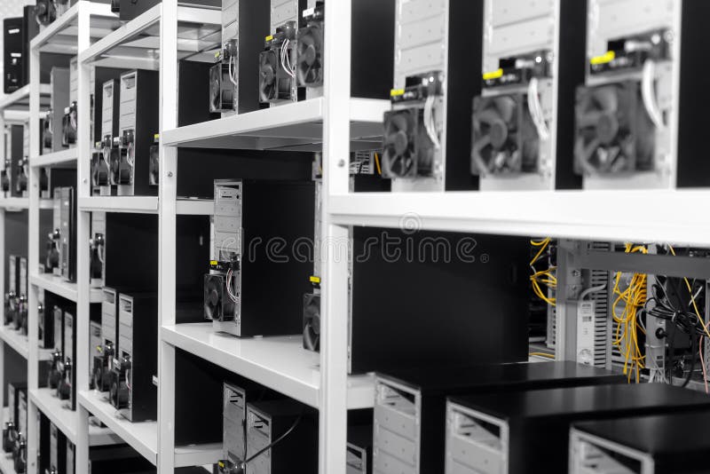 Modern Computer Cases in a Data Center Stock Image - Image of theft ...