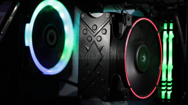 Modern Computer Cooling System, Stylish Design, LED Lighting and High ...