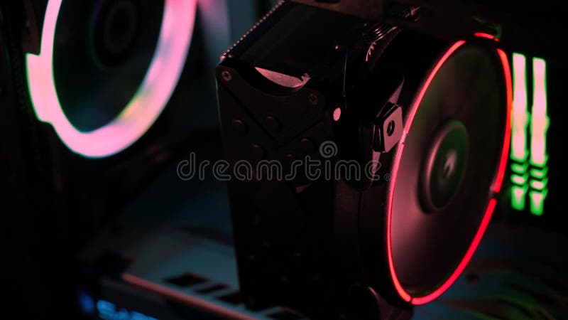 Modern Computer Cooling System, Stylish Design, LED Lighting and High ...