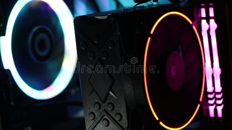 Modern Computer Cooling System, Stylish Design, LED Lighting and High ...
