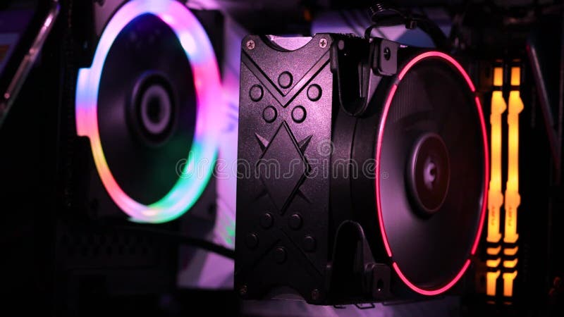 Modern Computer Cooling System, Stylish Design, LED Lighting and High ...