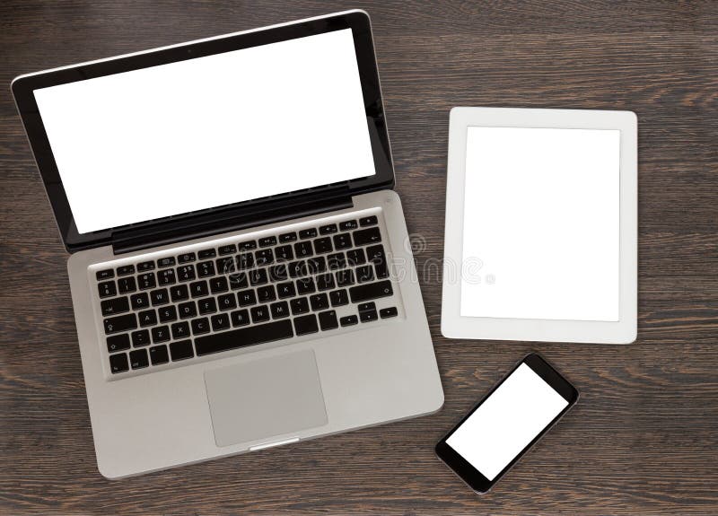 Modern computer devices stock photo. Image of network - 50746466