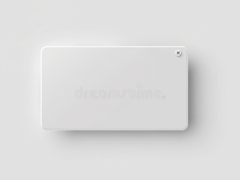 Modern Computer Dialog Box Interface Mockup Blank Space for Text ...