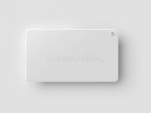 Modern Computer Dialog Box Interface Mockup Blank Space for Text ...