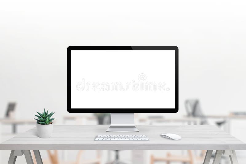 Modern Computer Display with Isolated Screen for Mockup, App or Web ...