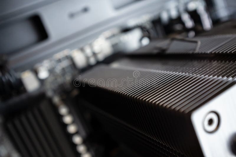 Modern Computer from the Inside. Smart Iron. Macro Stock Photo - Image ...