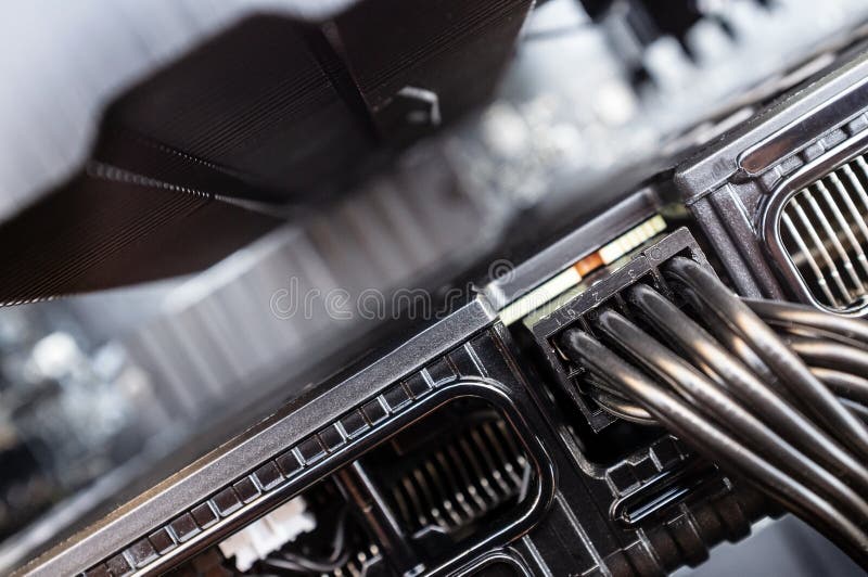 Modern Computer from the Inside. Smart Iron. Macro Stock Photo - Image ...