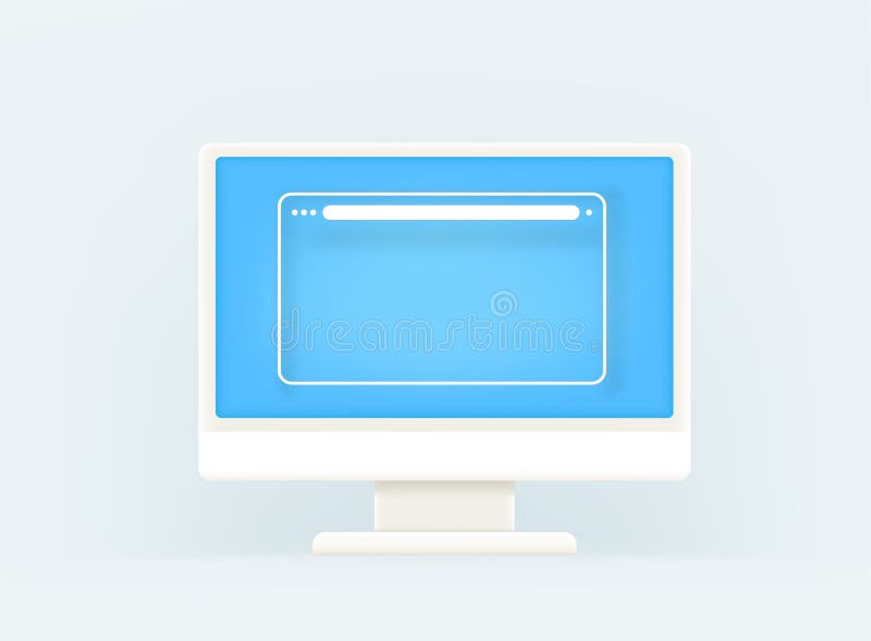 Empty Web Browser Window Isolated on Transparent Background Stock ...