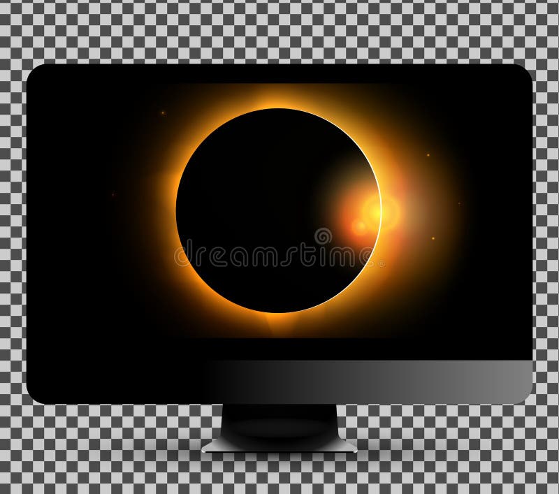 Modern computer monitor stock vector. Illustration of equipment - 93894223